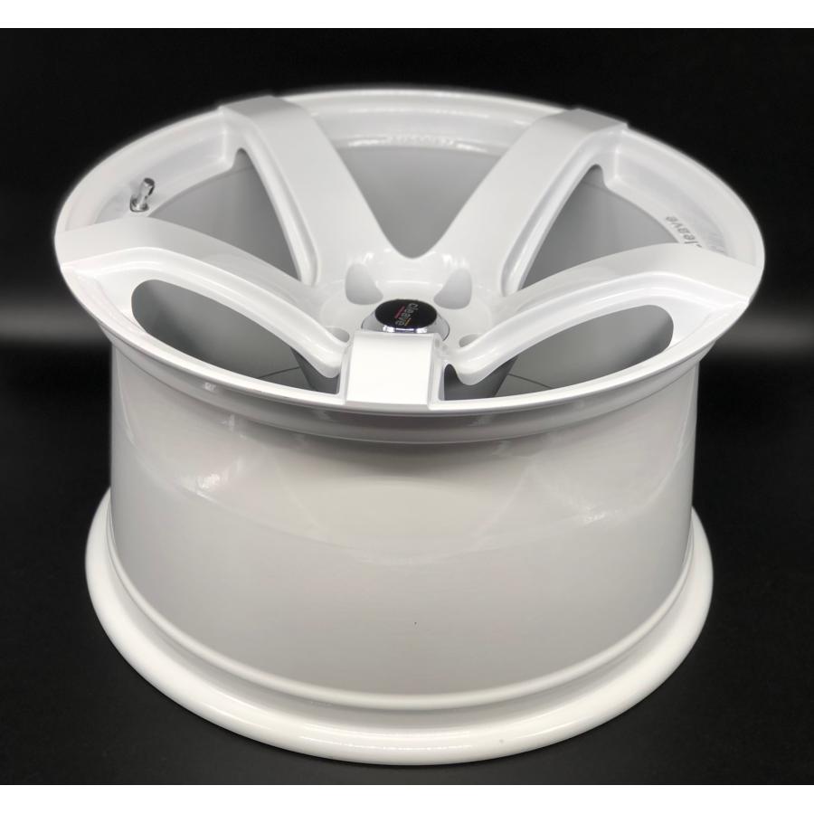CLEAVE RACING TS54C 18x10.5J +15 5H-114.3 ホワイト 4本セット S13 S14 S15 180SX JZX90 JZX100 JZX110 R33 ...
