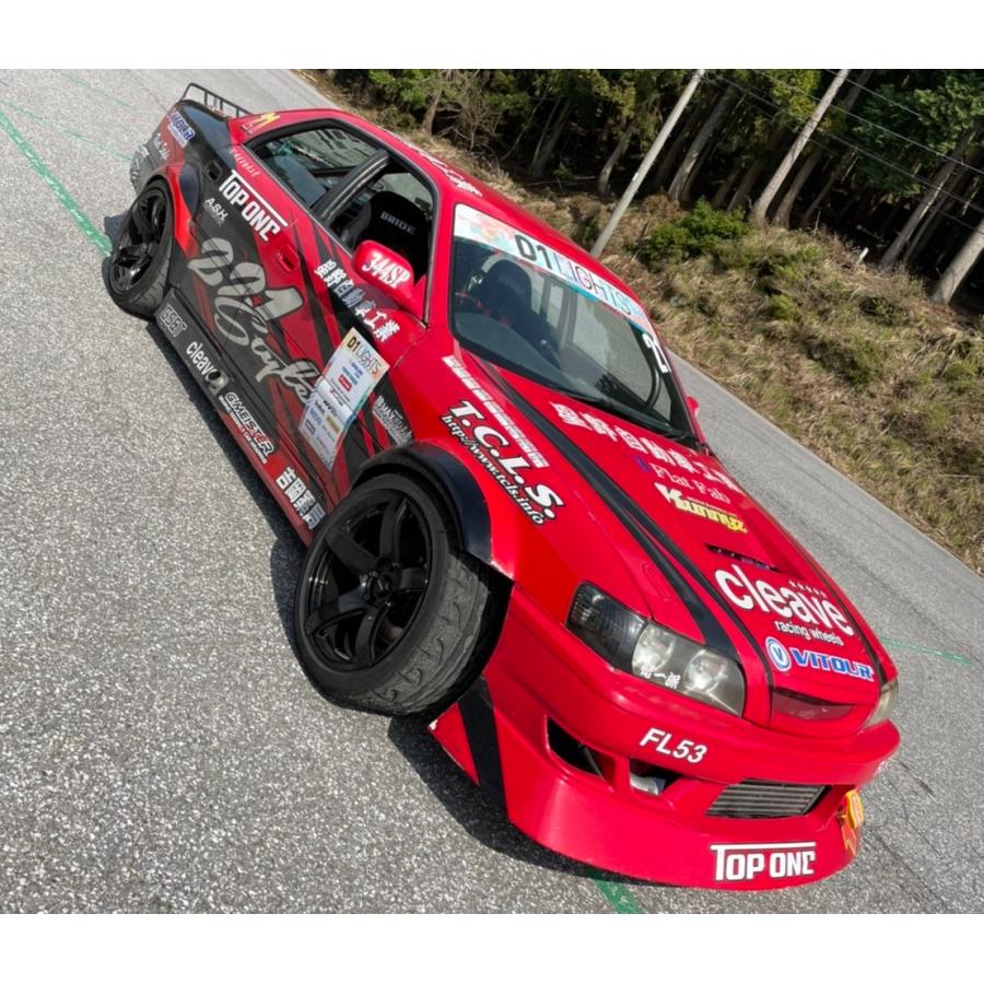 CLEAVE RACING TS54C 18x9.5J +18 5H-114.3 ブラック 2本セット S13 S14 S15 180SX ...