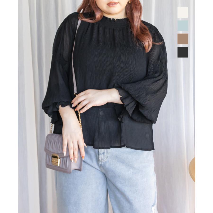 大きいサイズ レディース CLETTEオリジナル★シアーシャーリングブラウス : 大きいサイズ専門店 CLETTE - 通販 - Yahoo!ショッピング