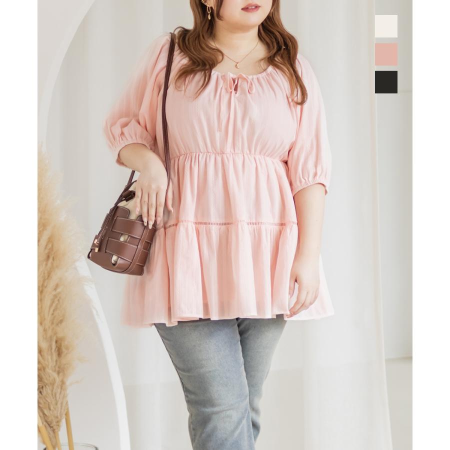 大きいサイズ レディース CLETTEオリジナル★ストライプトビー2WAYチュニックブラウス : 大きいサイズ専門店 CLETTE - 通販 - Yahoo!ショッピング