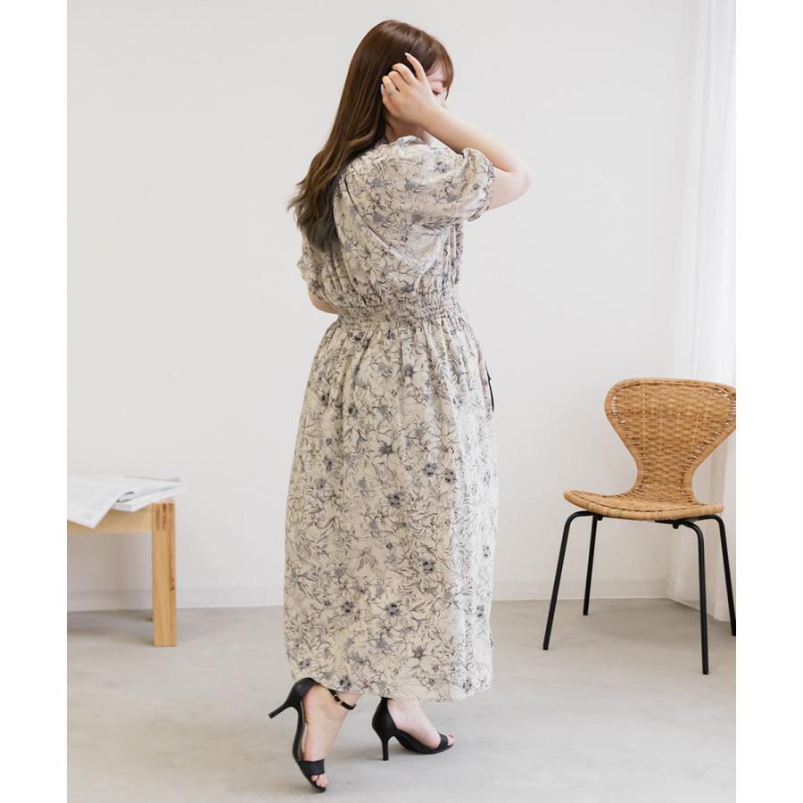 大きいサイズ レディース CLETTE オリジナル 2WAY オフショル 花柄 ワンピース LL 3L 4L クレット カジュアル フェミニン トレンド : 大きいサイズ専門店 CLETTE ...