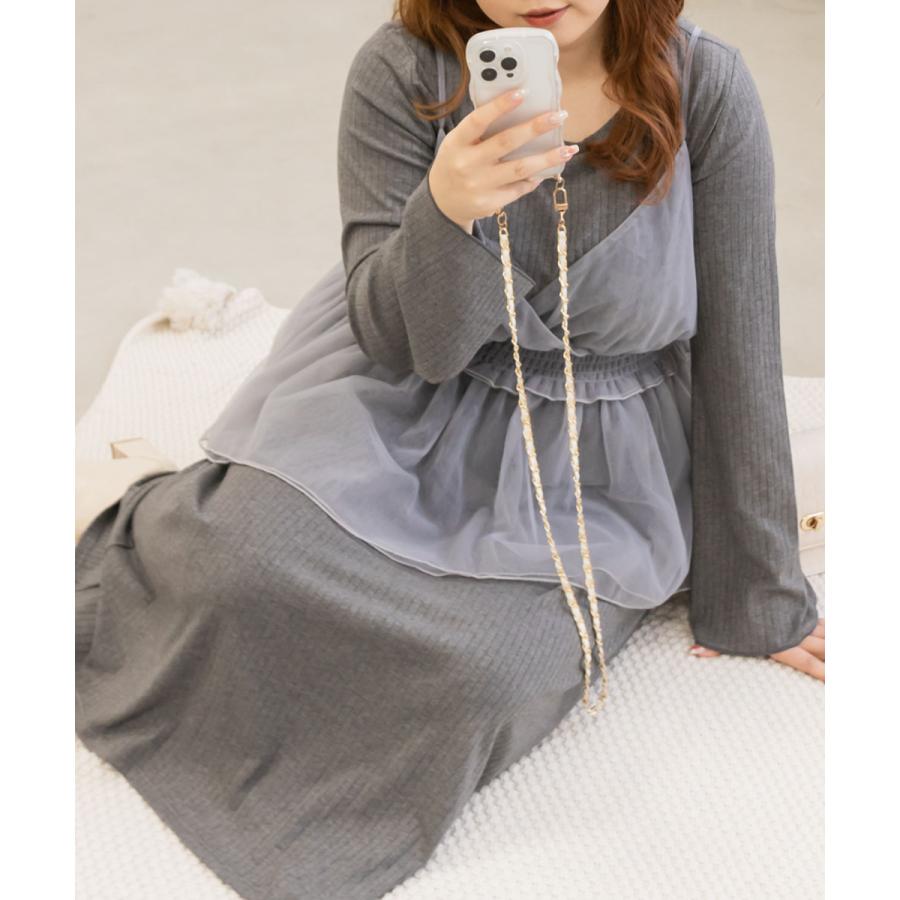 大きいサイズ レディース CLETTEオリジナル★チュールキャミセットワンピース : 大きいサイズ専門店 CLETTE - 通販 ...