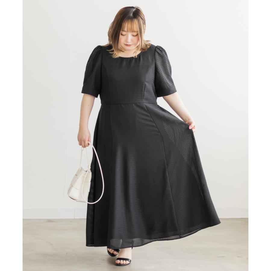 大きいサイズ レディース CLETTEオリジナル★ペチコート付きシアーチェックワンピース : 大きいサイズ専門店 CLETTE - 通販 ...