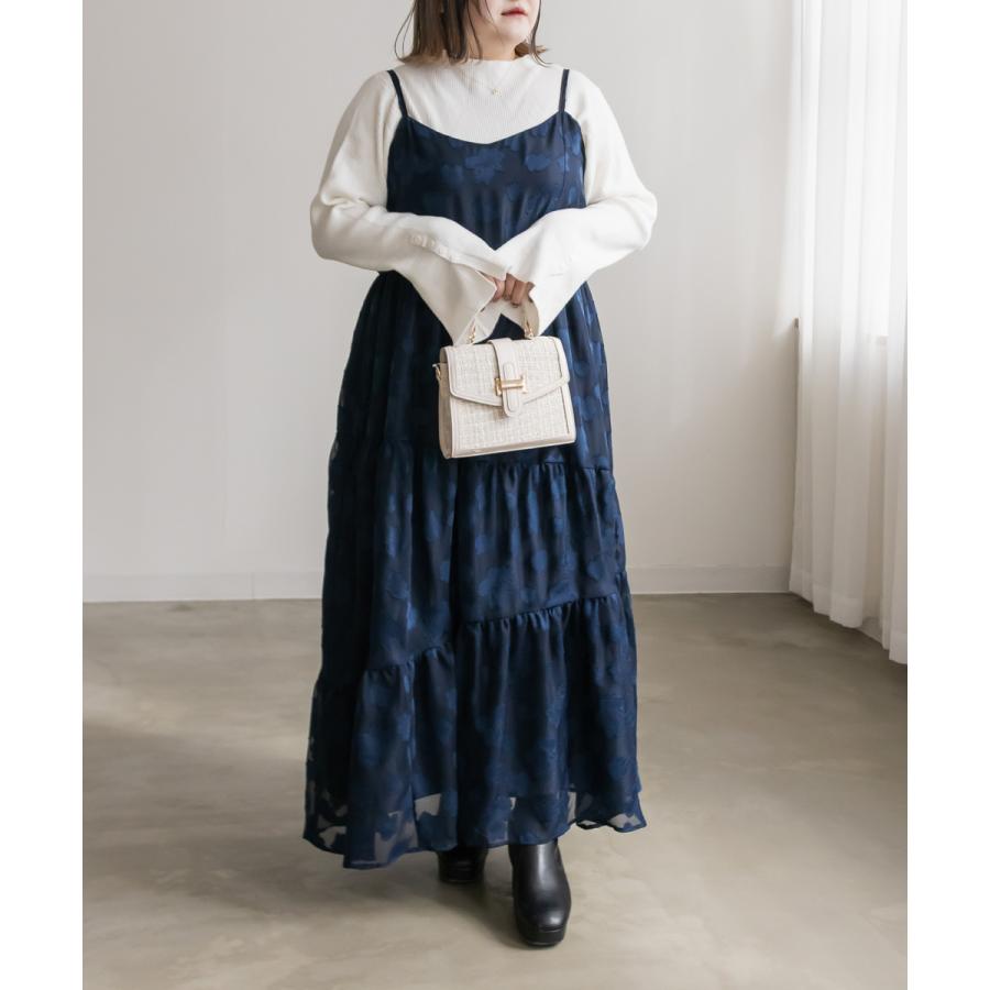 大きいサイズ レディース CLETTEオリジナル★シアー花柄ティアードキャミワンピース : 大きいサイズ専門店 CLETTE - 通販 ...