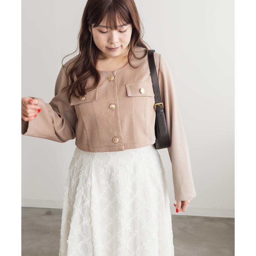 大きいサイズ レディース CLETTEオリジナルショートジャケット