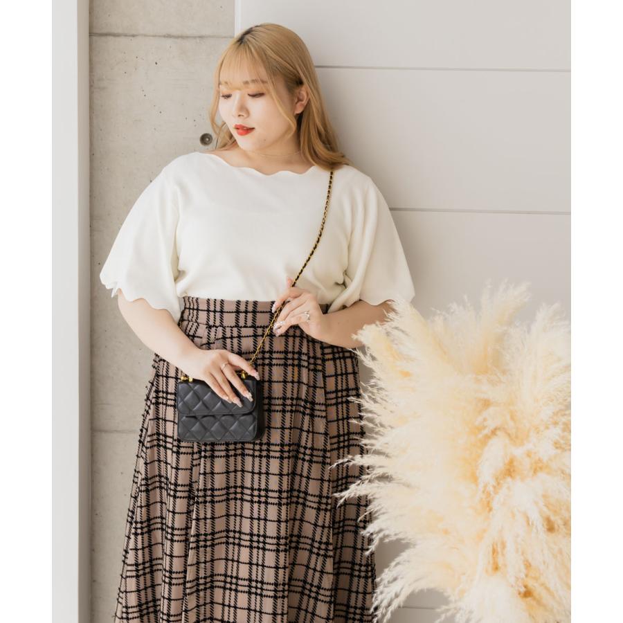 大きいサイズ レディース CLETTE オリジナル ニット セーター サマーニット なみなみ プルオーバー トップス LL 3L 4L クレット :b8a179020:大きいサイズ専門店 ...