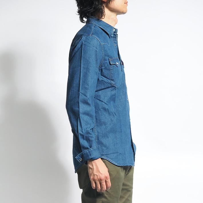 Levi's LEVIS リーバイス ウエスタンシャツ デニムシャツ 長袖 (857440041 857440047) メンズファッション ...