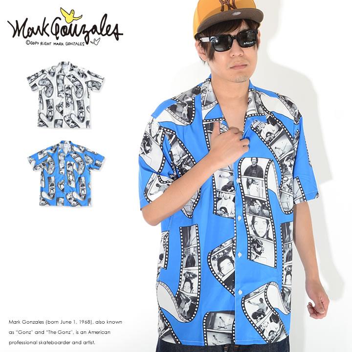 Mark Gonzales MARK GONZALES マークゴンザレス 半袖シャツ 総柄 ネガフィルムデザイン GONZフォト (2G8-0946) セール : BIG HOOK - 通販 ...