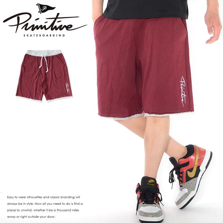 アウトレット PRIMITIVE プリミティブ ショートパンツ ハーフパンツ 裾切りっぱなし スクリプトロゴ刺繍 * セール : BIG HOOK - 通販 - Yahoo!ショッピング