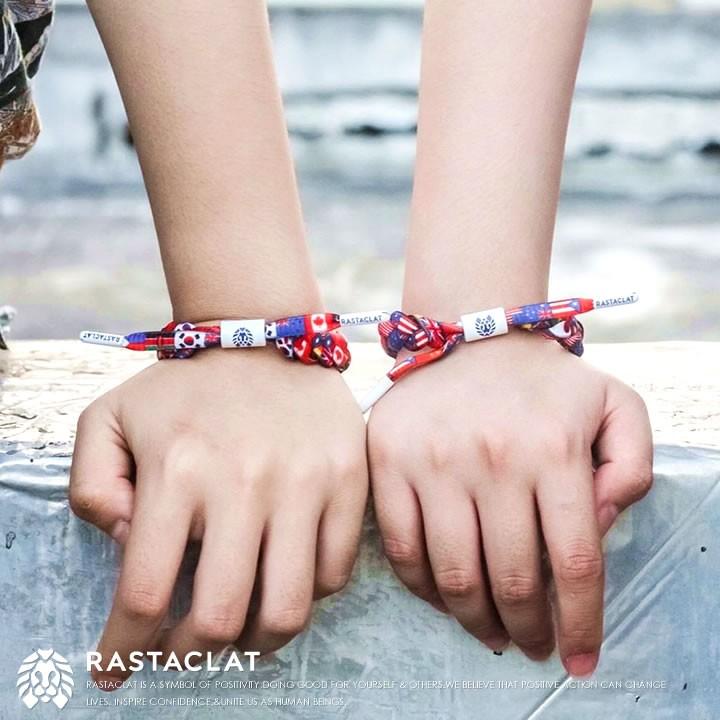 RASTACLAT ラスタクラット ブレスレット シューレース BEST SELLERS UNITED RED WHITE BLUE ...