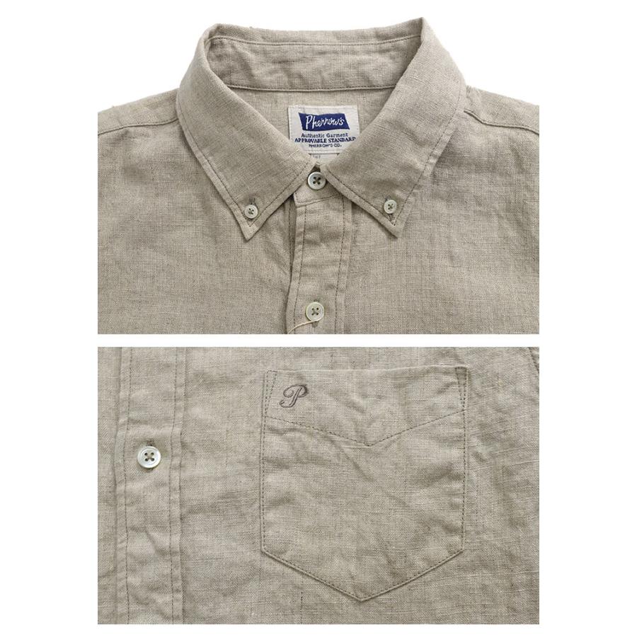 Pherrow's フェローズ [25S-P7BD1] 七分袖 リネン B.Dシャツ Linen B.D. shirt 日本製 : CLEVER WEB SHOP - 通販 - Yahoo ...