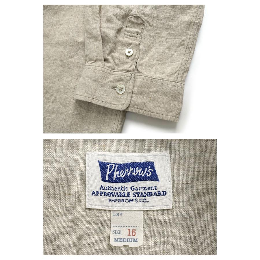 Pherrow's フェローズ [25S-P7BD1] 七分袖 リネン B.Dシャツ Linen B.D. shirt 日本製 : CLEVER WEB SHOP - 通販 - Yahoo ...