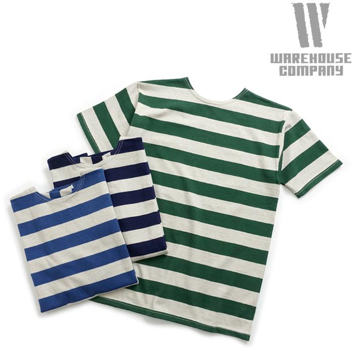 WAREHOUSE [メール便可]ウエアハウス [4050] 半袖 2インチ ボーダーTシャツ 2INCH BORDER TEE 日本製 ...