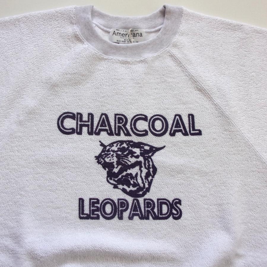 AMERICANA Americana（アメリカーナ)×ORIGINAL Charcoal（オリジナル チャコール）Leopards Crew L/S / 24-02-1-050 トレーナー ...