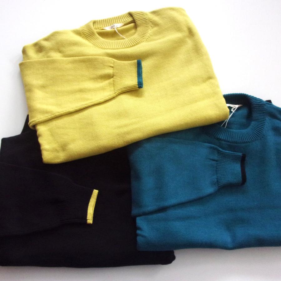 organicsta Organicsta / オーガニスタ ORGANIC COTTON LINKING CREWNECK SWEATER ...