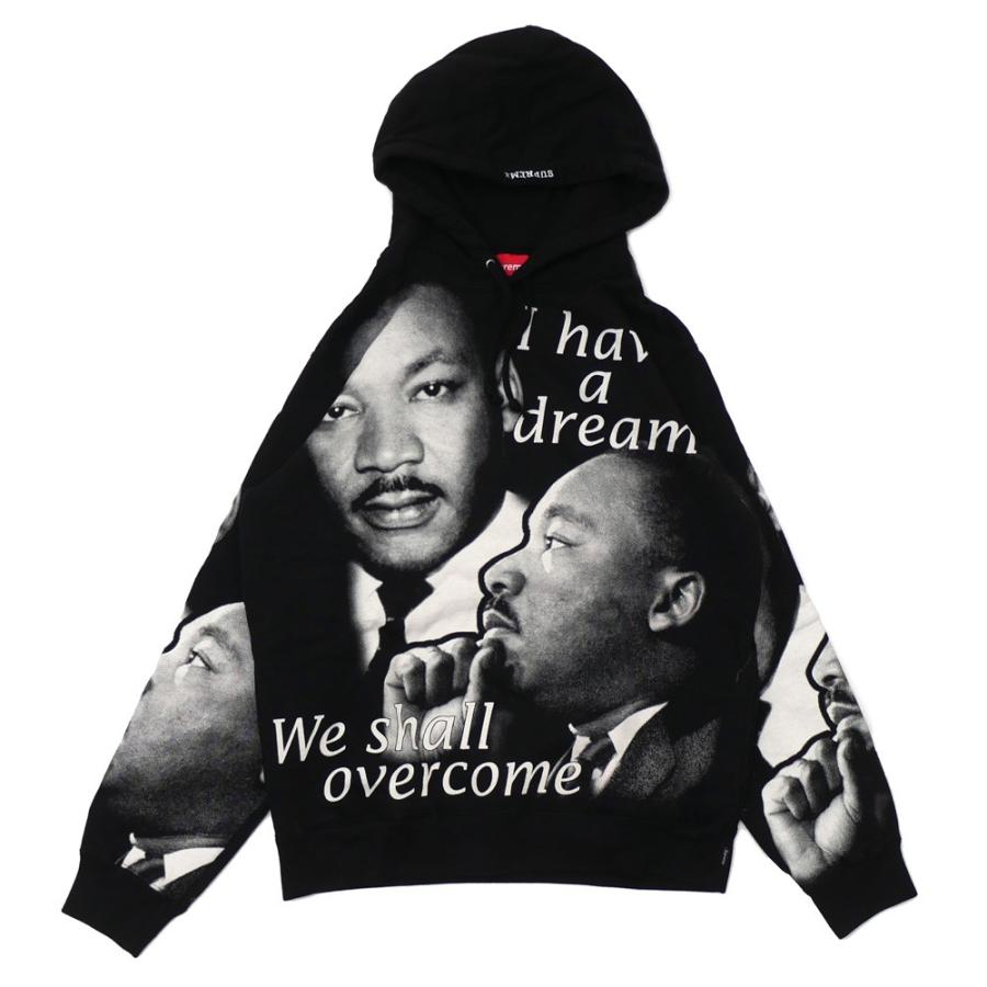 Supreme シュプリーム SUPREME MLK Hooded Sweatshirt (スウェットパーカー) BLACK 418 ...