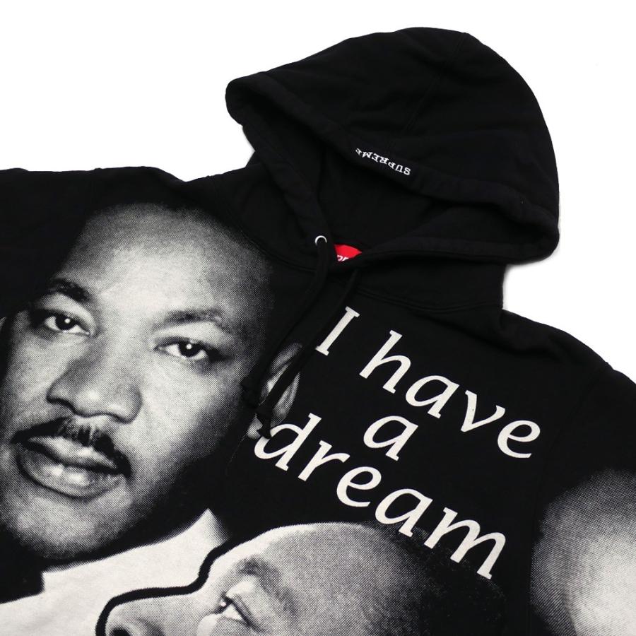 Supreme シュプリーム SUPREME MLK Hooded Sweatshirt (スウェットパーカー) BLACK 418 ...
