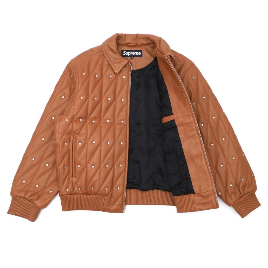 Supreme シュプリーム SUPREME Quilted Studded Leather Jacket Supreme シュプリーム SUPREME Quilted Studded Leather Jacket