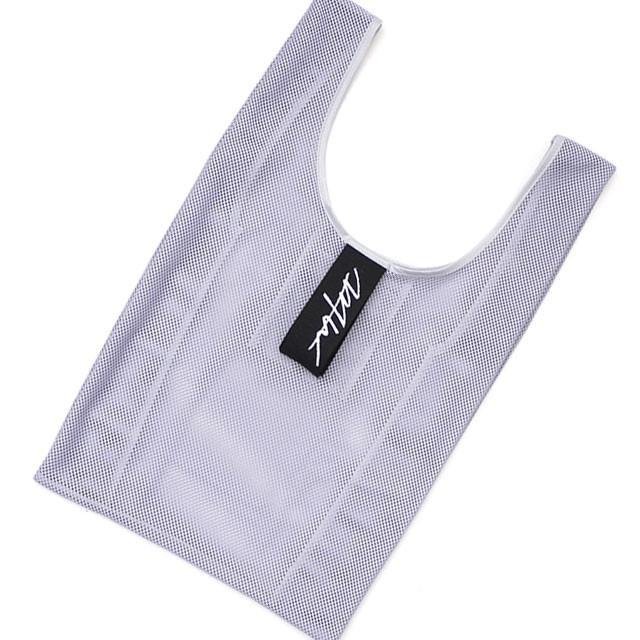 WTW 新品 ダブルティー PORTABLE MESH BAG メッシュ マルシェバッグ GRAY グレー 灰色 277002675012 ...
