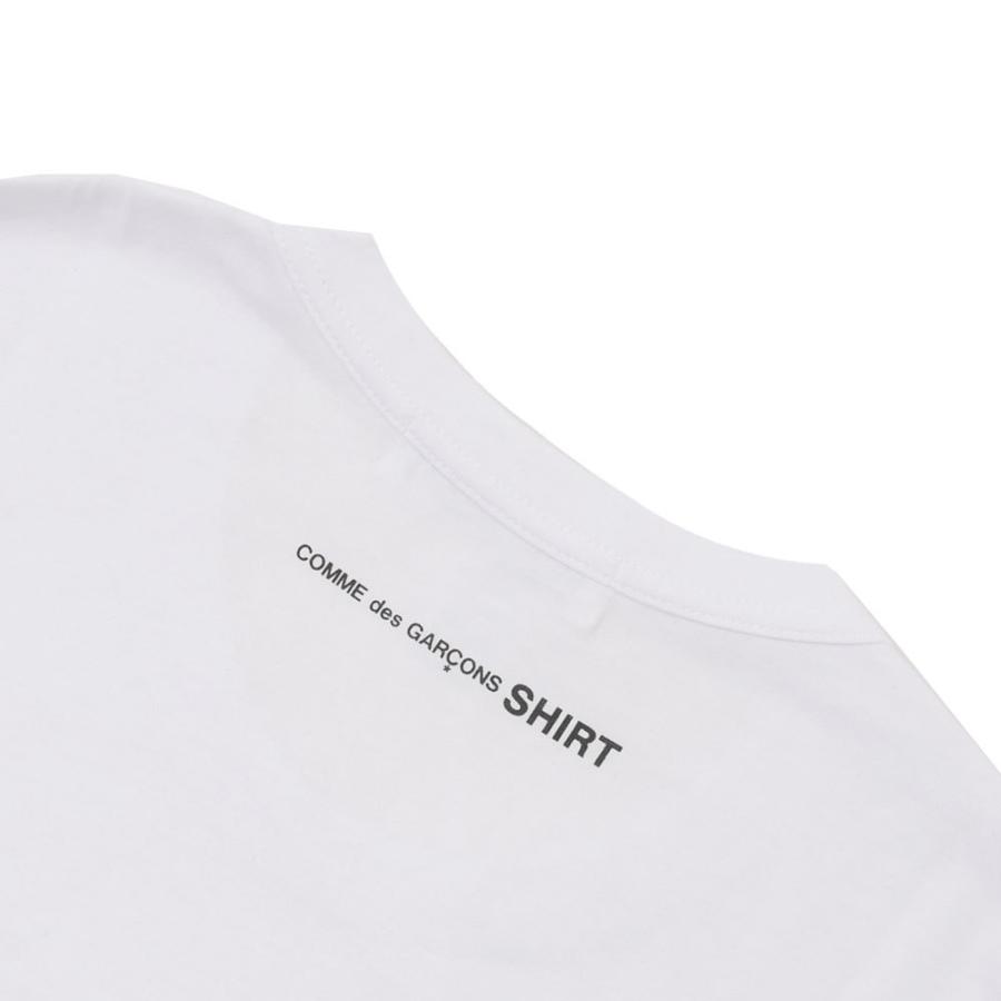 COMME des GARCONS SHIRT 新品 コムデギャルソン シャツ BACK LOGO L/S TEE 長袖Tシャツ WHITE ...