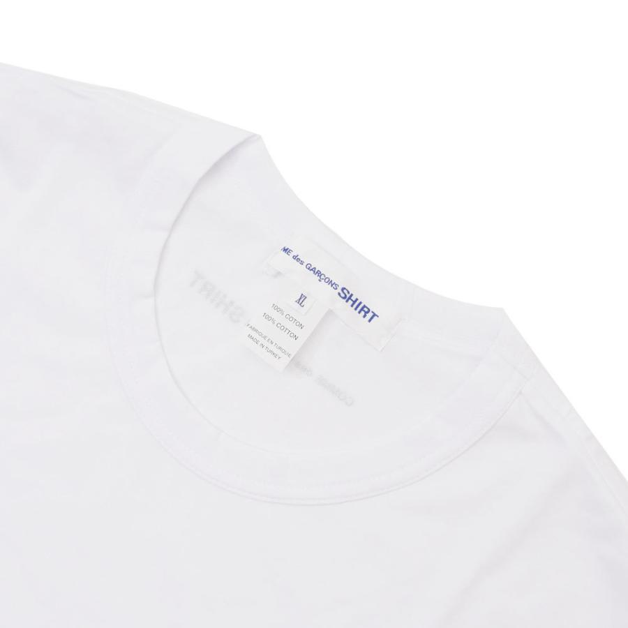 COMME des GARCONS SHIRT 新品 コムデギャルソン シャツ BACK LOGO L/S TEE 長袖Tシャツ WHITE ...
