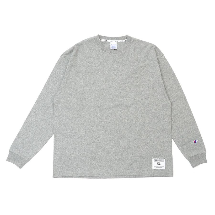 Ron Herman 新品 ロンハーマン RHC x チャンピオン Champion Pocket L/S Tee ポケット 長袖Tシャツ ...
