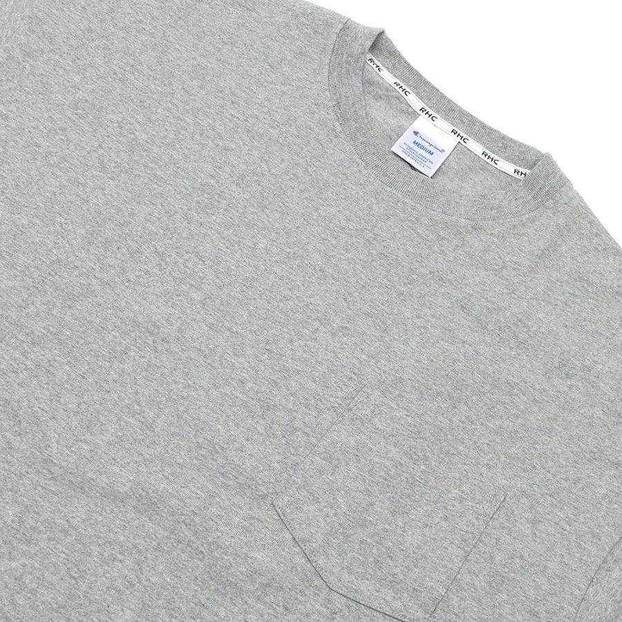 Ron Herman 新品 ロンハーマン RHC x チャンピオン Champion Pocket L/S Tee ポケット 長袖Tシャツ ...