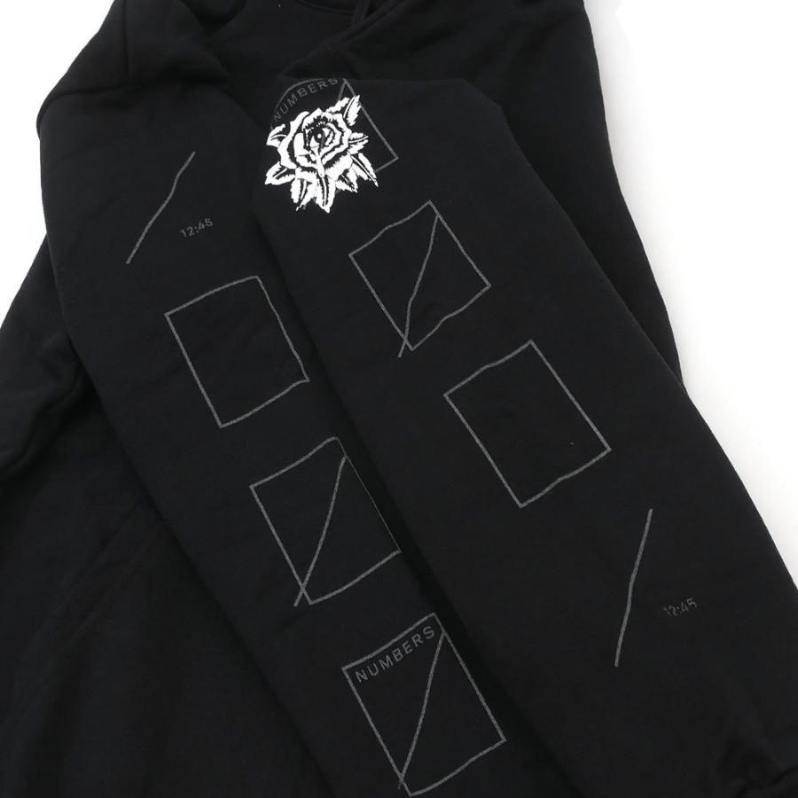 新品 ナンバーズ Numbers AYALA SAD DAWG-HOODED FLEECE パーカー BLACK ブラック ...