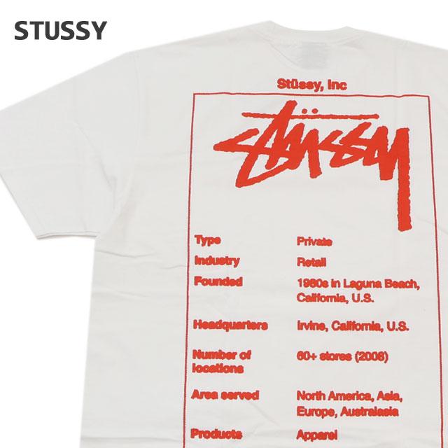 STUSSY 新品 ステューシー Wiki Tee Tシャツ WHITE ホワイト 200009164050 半袖Tシャツ : クリフエッジ ...