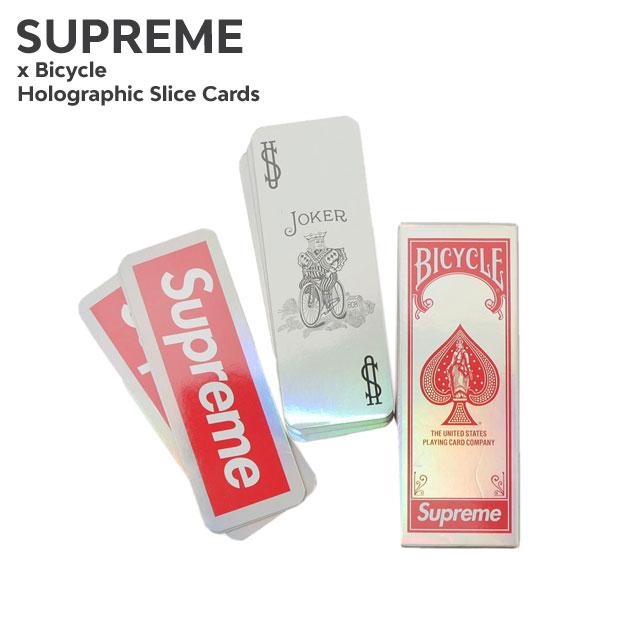 Supreme 新品 シュプリーム SUPREME Bicycle Holographic Slice Cards トランプ プレイングカード ...
