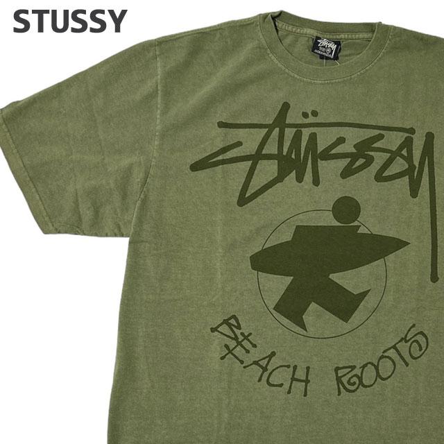STUSSY 新品 ステューシー BEACH ROOTS PIG.DYED TEE ピグメント ダイ Tシャツ 200009430045 半袖 ...