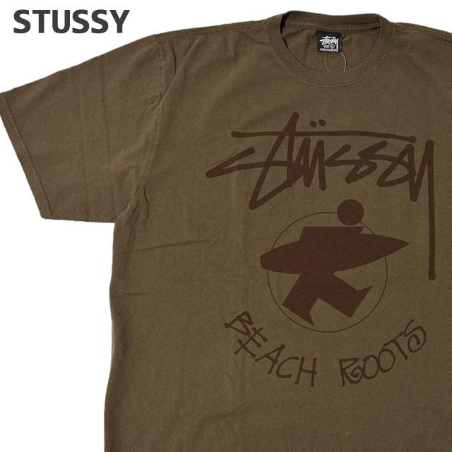 STUSSY 新品 ステューシー BEACH ROOTS PIG.DYED TEE ピグメント ダイ Tシャツ 200009430056 半袖 ...