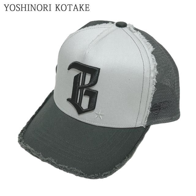 YOSHINORI KOTAKE DESIGN 新品 ヨシノリコタケ BG LOGO MESH CAP ツイル メッシュ キャップ トラッカー 251001718012 ヘッドウェア ...