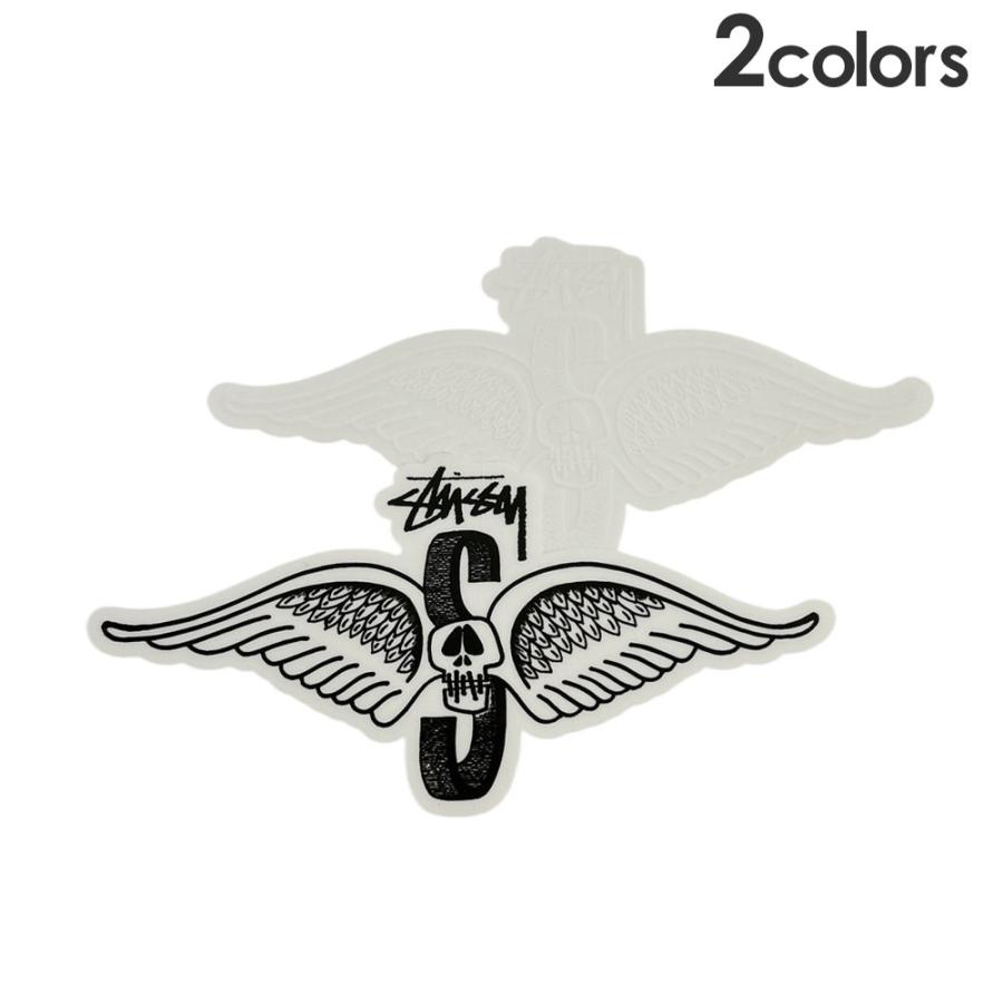 STUSSY 新品 ステューシー WING SKULL STICKER ステッカー 290006338010 グッズ : クリフエッジ ...
