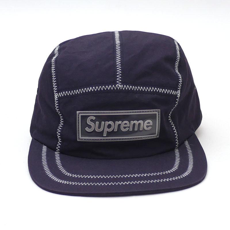 Supreme シュプリーム 16FW Contrast Stitch Camp Cap キャンプ キャップ NAVY メンズ レディース FREEサイズ 【中古】 2016FW ...
