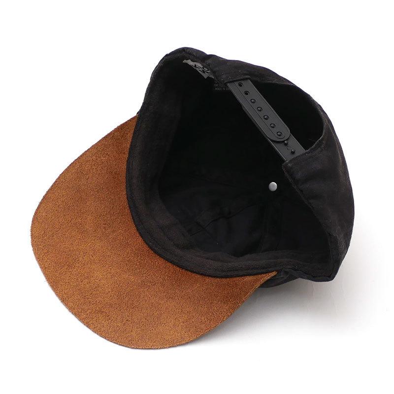 KNOW WAVE ノーウェーブ Leather Brim Wavelength Cap キャップ BLACK ブラック メンズ FREE ...