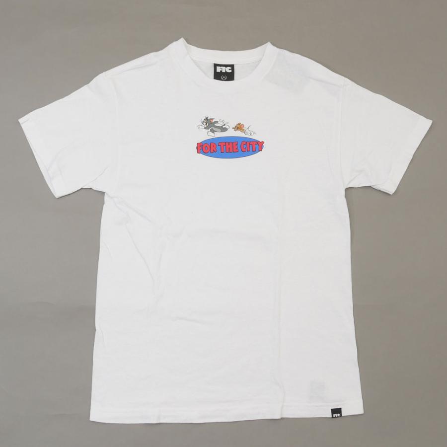 エフティーシー FTC x トムとジェリー TOM AND JERRY OVAL LOGO TEE Tシャツ WHITE Mサイズ【中古】 104003672040 (半袖Tシャツ ...