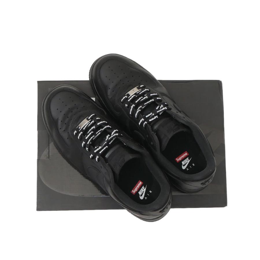 NIKE シュプリーム SUPREME x ナイキ AIR FORCE 1 LOW エアフォース1 BLACK/BLACK CU9225 ...