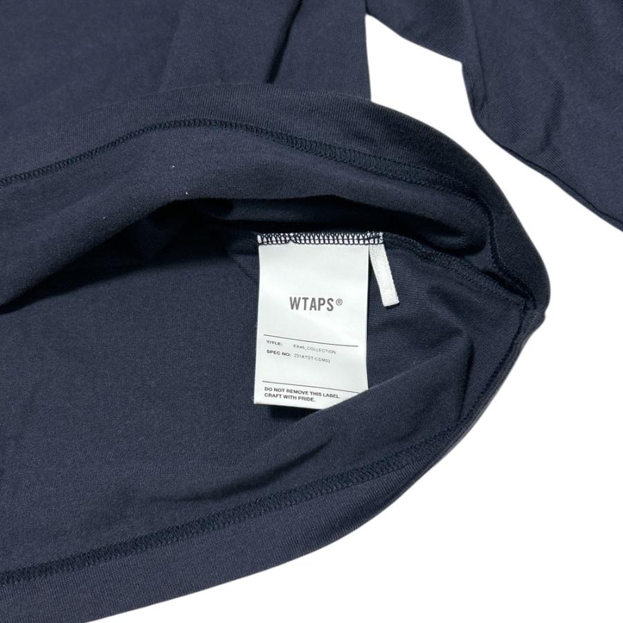 WTAPS ダブルタップス 23SS DESIGN 01/LS TEE 長袖Tシャツ 231ATDT-CSM03 NAVY サイズ2 Mサイズ【中古】2023SS 102001871047 ...