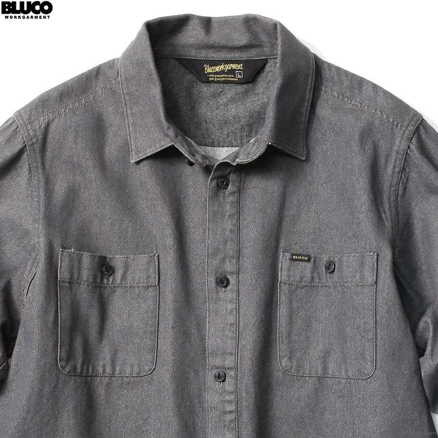 BLUCO ブルコ DENIM WORK SHIRT (BLACK) [1122] メンズ トップス デニムシャツ 長袖 : CLINK ...