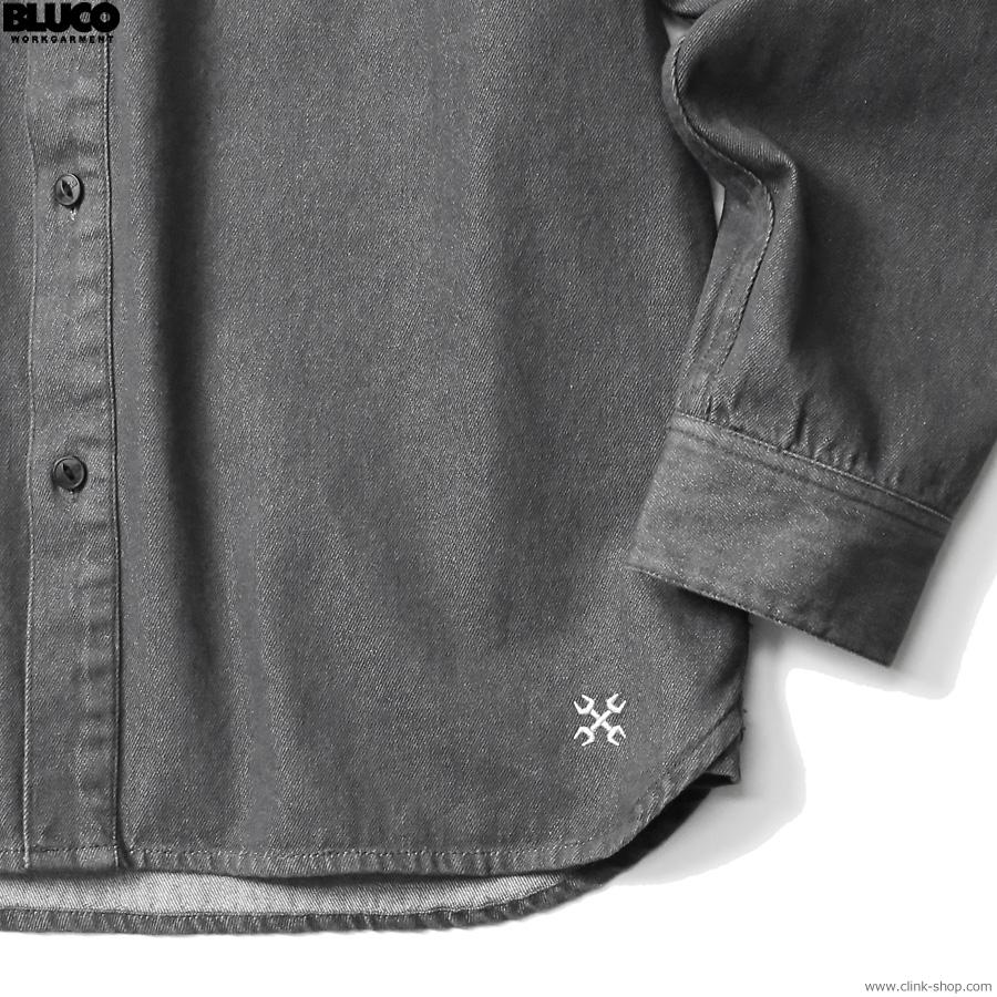 BLUCO ブルコ DENIM WORK SHIRT (BLACK) [1122] メンズ トップス デニムシャツ 長袖 : CLINK ...