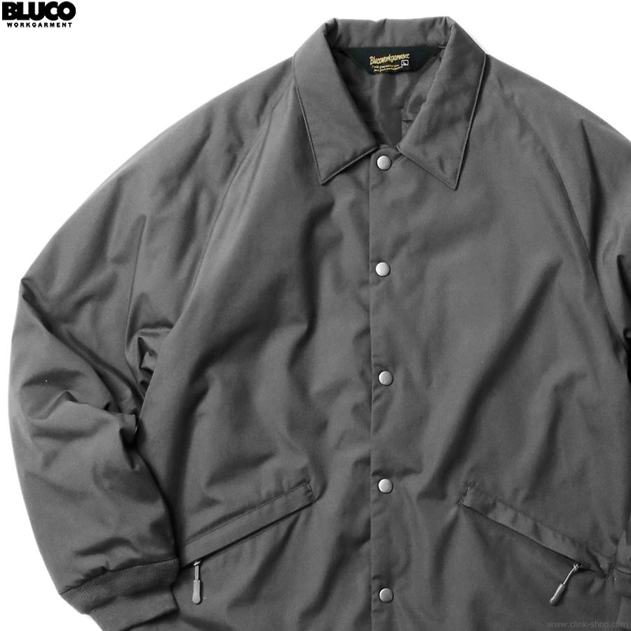 BLUCO ブルコ QUILTING COACH JACKET (CHARCOAL) [1351] コーチジャケット ラグランスリーブ ...