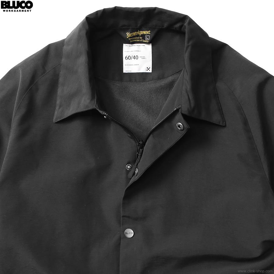 BLUCO ブルコ 60/40 COACH JACKET (BLACK) [0341-3A01] コーチジャケット ナイロン 人気アイテム : CLINK - 通販 - Yahoo!ショッピング
