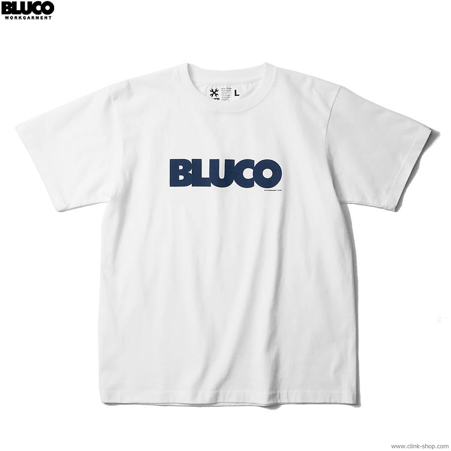 BLUCO（ブルコ） BLUCO PRINT TEE -Logo- (WHITE-NAVY) [1201-3A09] メンズ 半袖TEE T ...