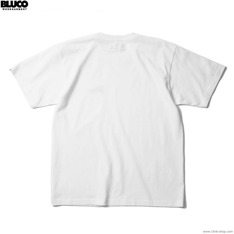 BLUCO（ブルコ） BLUCO PRINT TEE -Logo- (WHITE-NAVY) [1201-3A09] メンズ 半袖TEE T ...