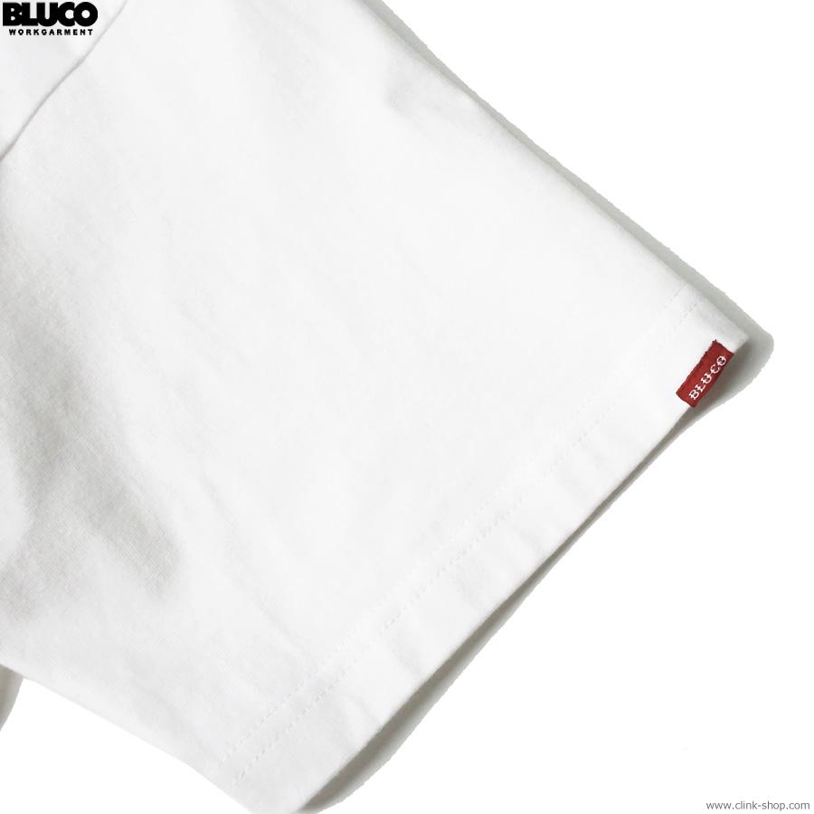 BLUCO（ブルコ） BLUCO PRINT TEE -Logo- (WHITE-NAVY) [1201-3A09] メンズ 半袖TEE T ...