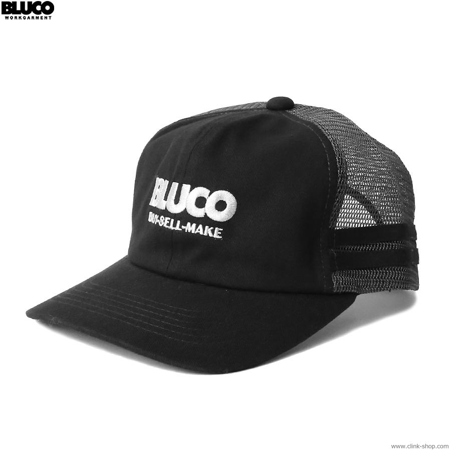 BLUCO（ブルコ） BLUCO MESH CAP -Logo- (BLK-GRY) [1406-3A04] メンズ メッシュキャップ ロゴ ...