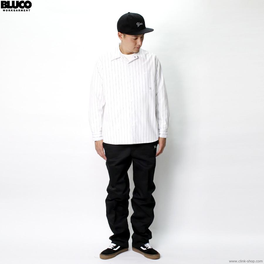 BLUCO SALE 30％OFF！ブルコ STANDARD WORK SHIRTS L/S (WHITE STRIPE) [145-11-109] T/Cポプリン スタンダード ワークシャツ ...