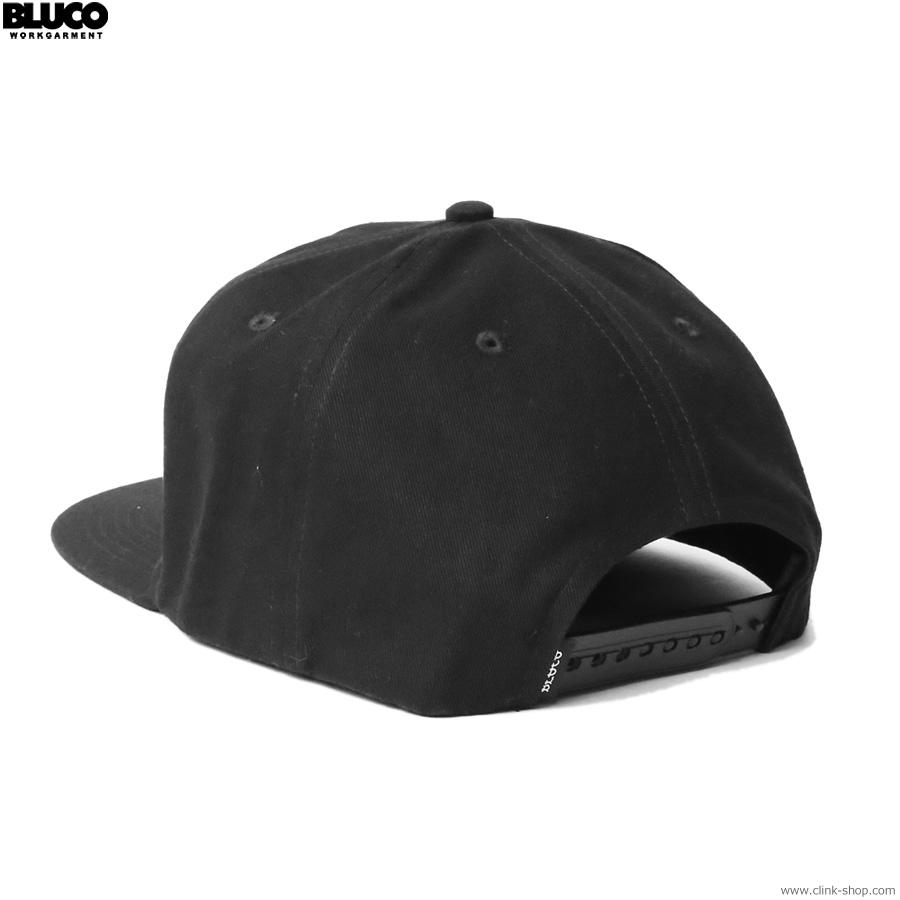BLUCO ブルコ 6-PANEL CAP -SCRIPT- (BLACK) [145-61-021] スナップバック ロゴ キャップ : CLINK - 通販 - Yahoo!ショッピング