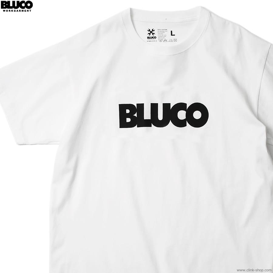 BLUCO（ブルコ） BLUCO PRINT TEE - Logo - (WHITE-BLACK) [143-22-001] メンズ 半袖 ...